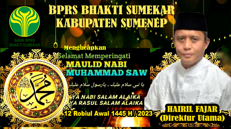 BPRS Bhakti Sumekar Mengucapkan Selamat Memperingati Maulid Nabi ...