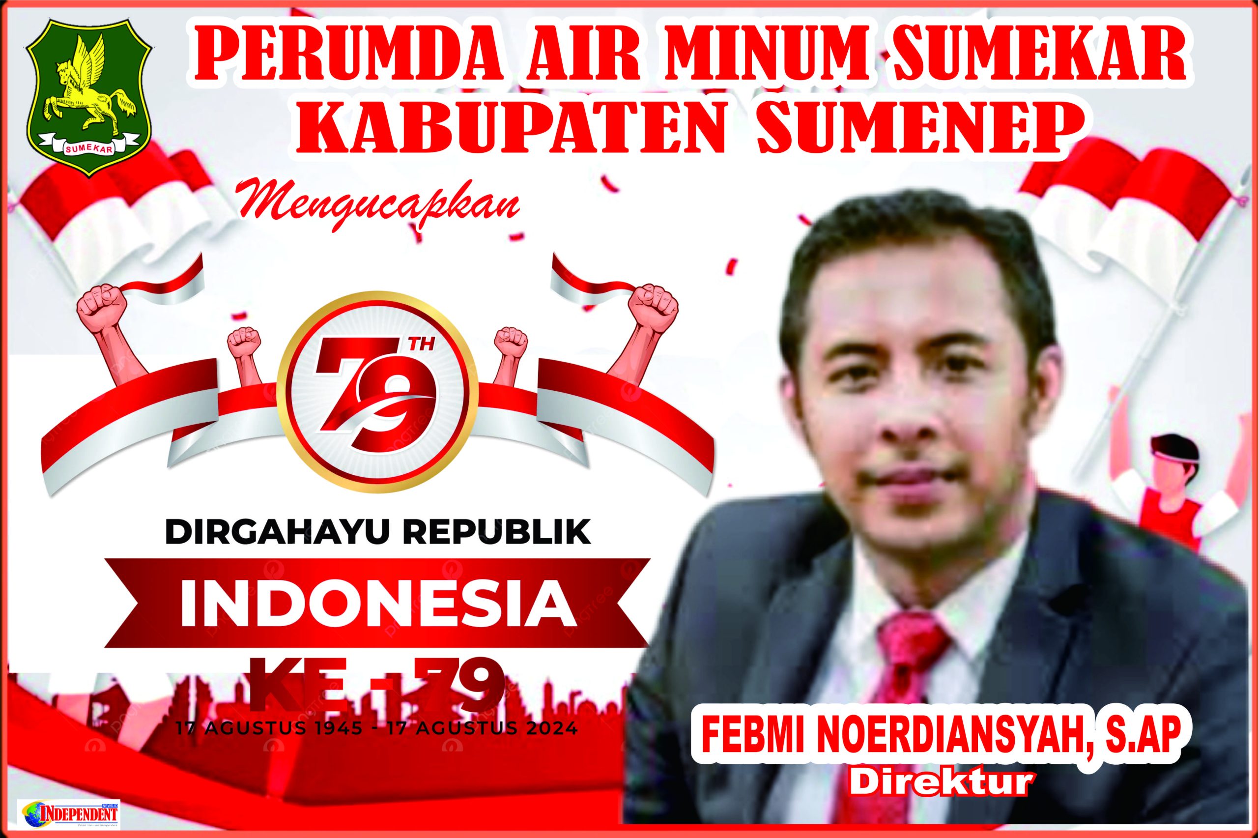 PAM Sumekar Mengucapkan Dirgahayu Kemerdekaan RI ke 79 Tahun 2024 ...